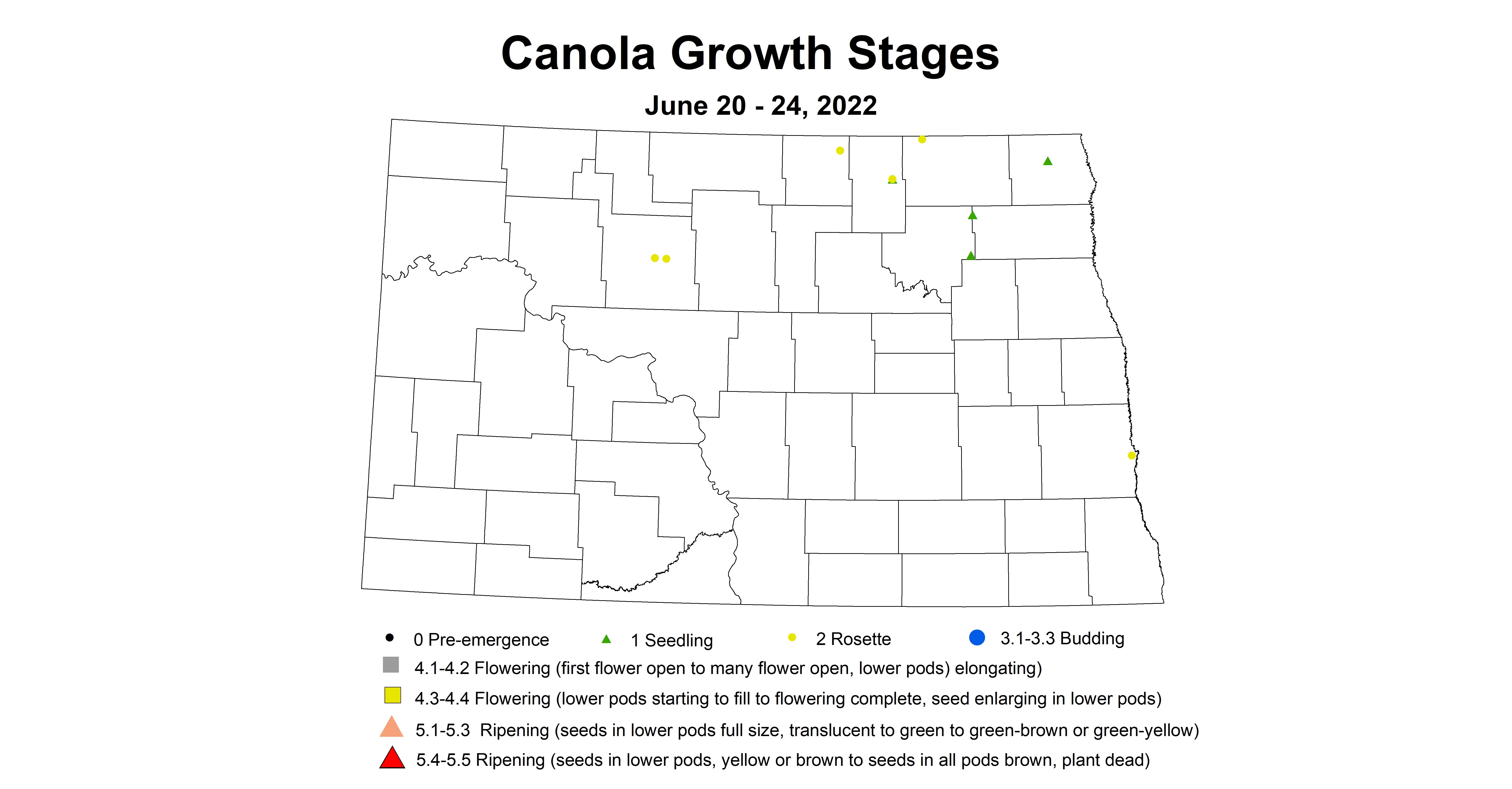 Canola Insect Traps - IPM Crop Survey Maps | NDSU Agriculture and Extension