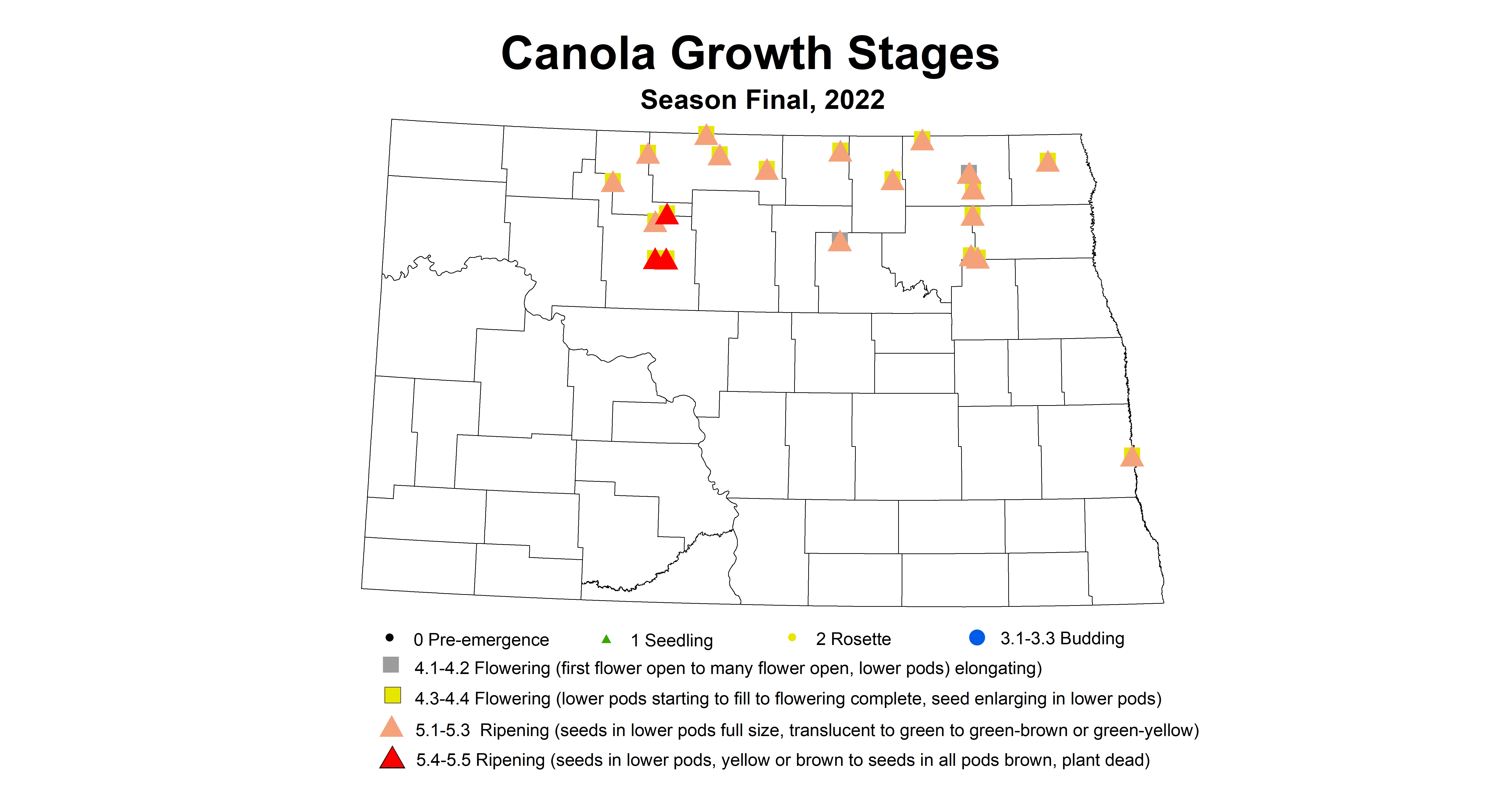 Canola Insect Traps - IPM Crop Survey Maps | NDSU Agriculture and Extension