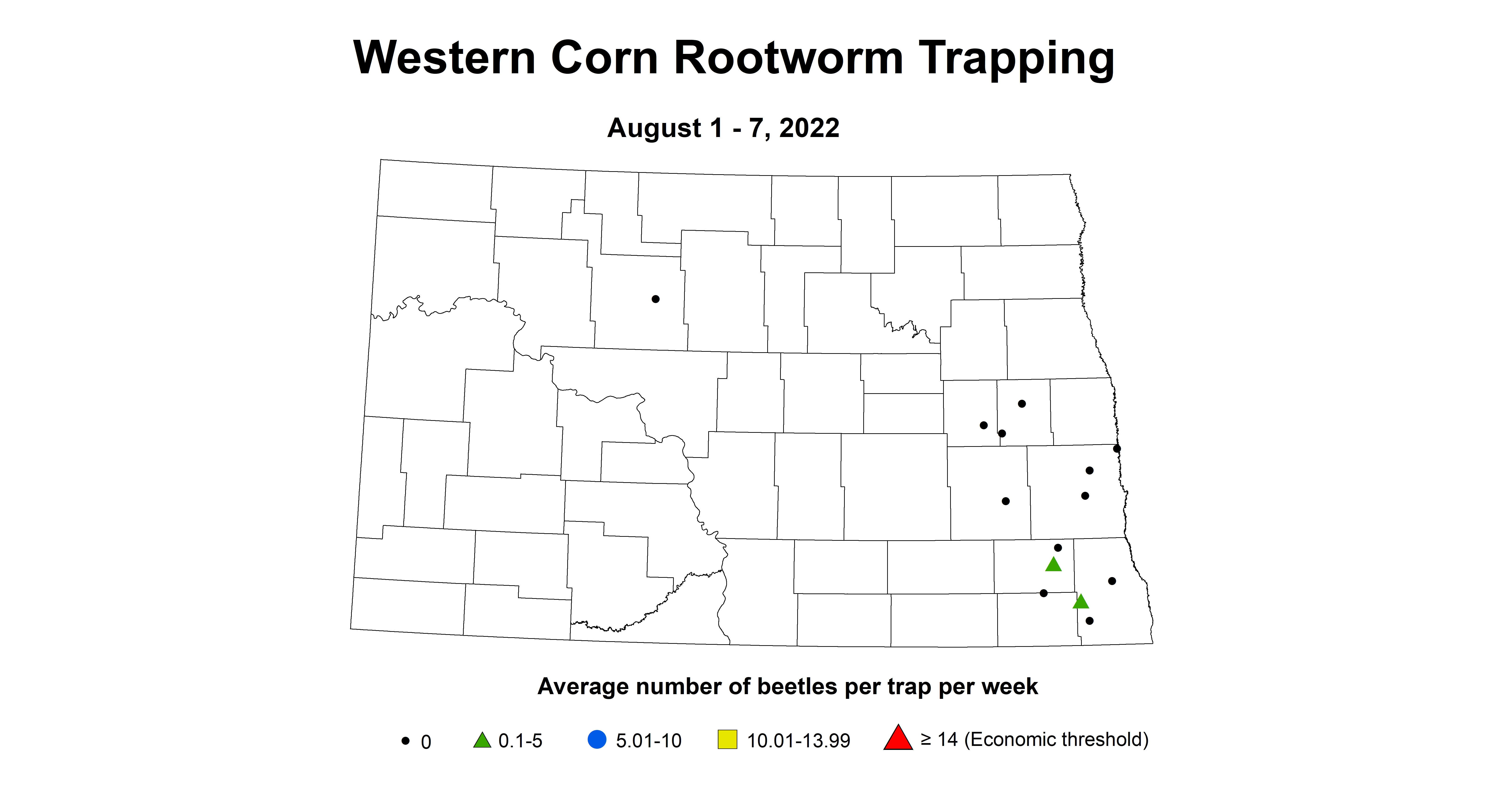 Corn Insect Trapping Network - IPM Crop Survey Maps | NDSU Agriculture ...