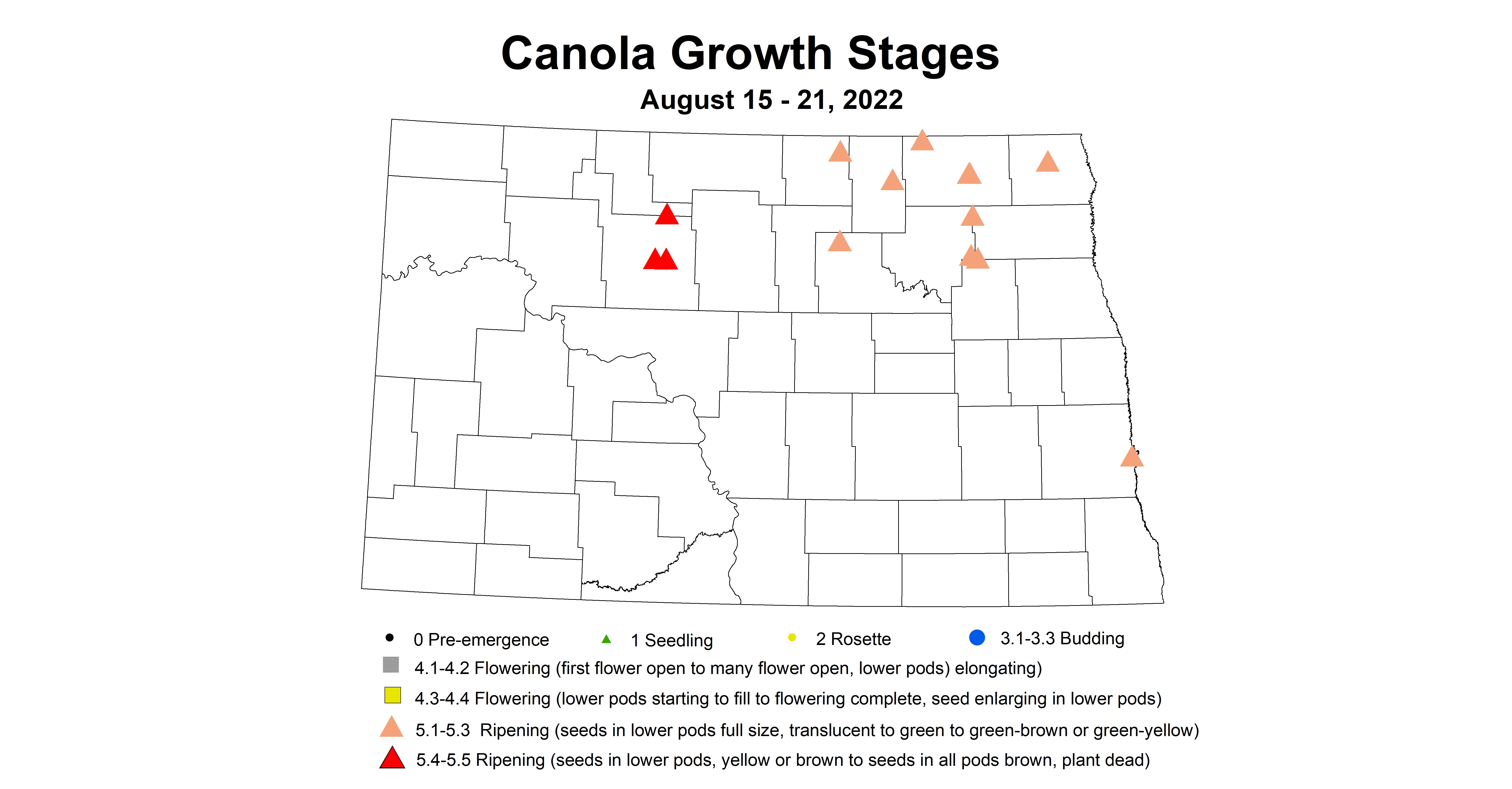 Canola Insect Traps - IPM Crop Survey Maps | NDSU Agriculture and Extension