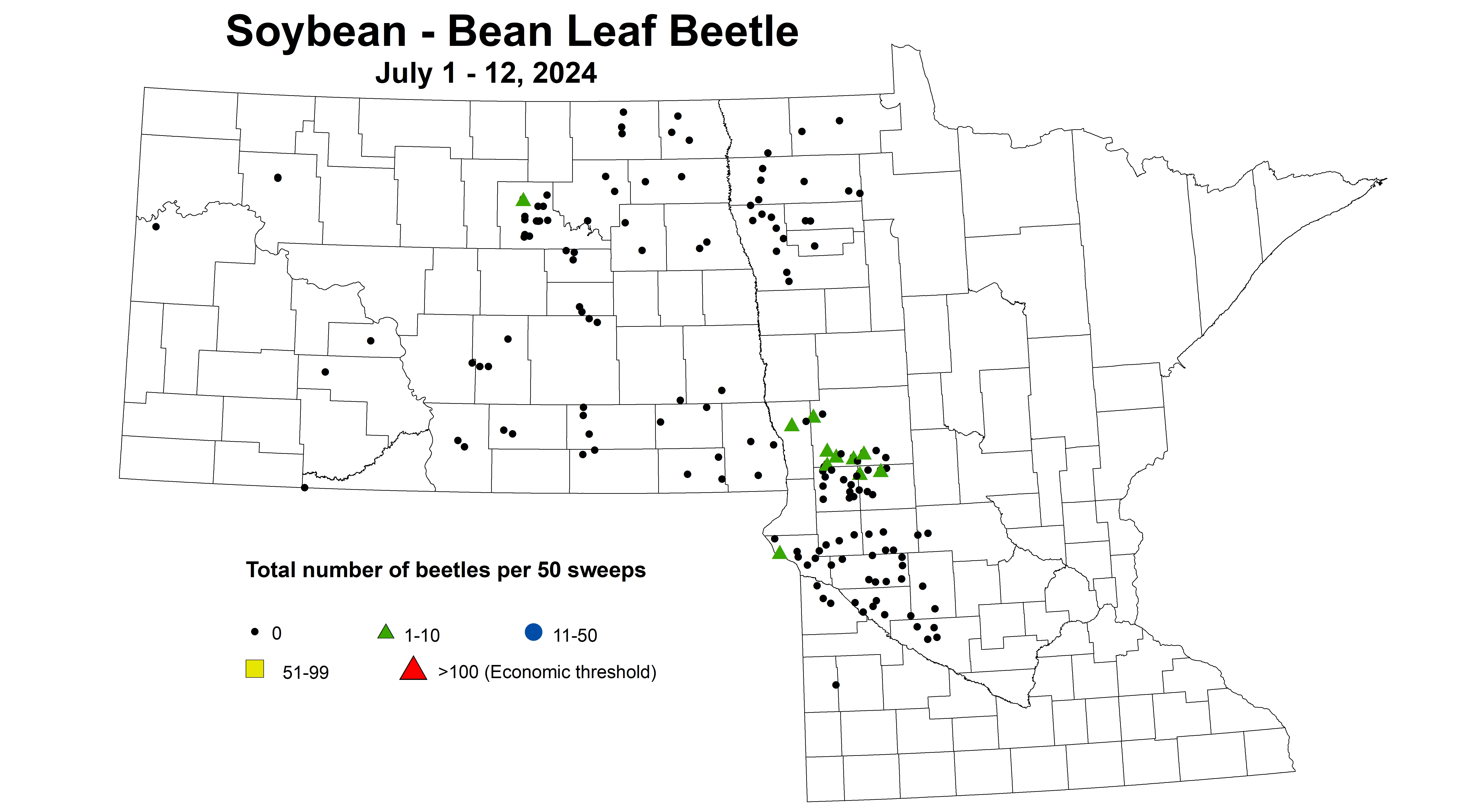 Soybeans - IPM Crop Survey Maps | NDSU Agriculture