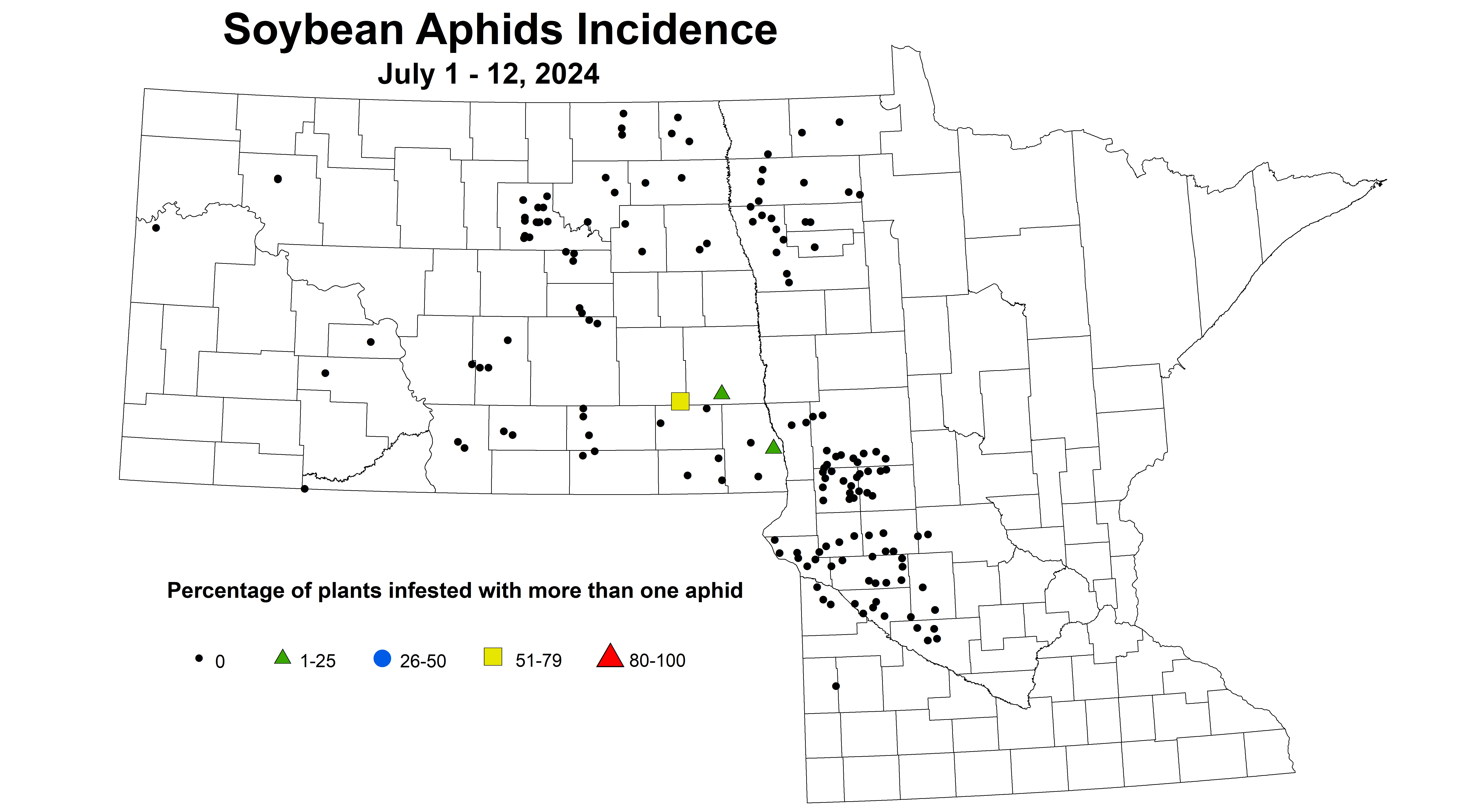 Soybeans - IPM Crop Survey Maps | NDSU Agriculture