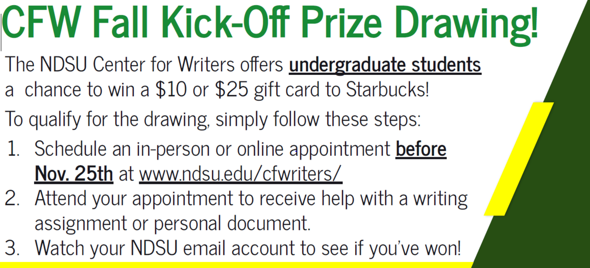 Center for Writers | NDSU