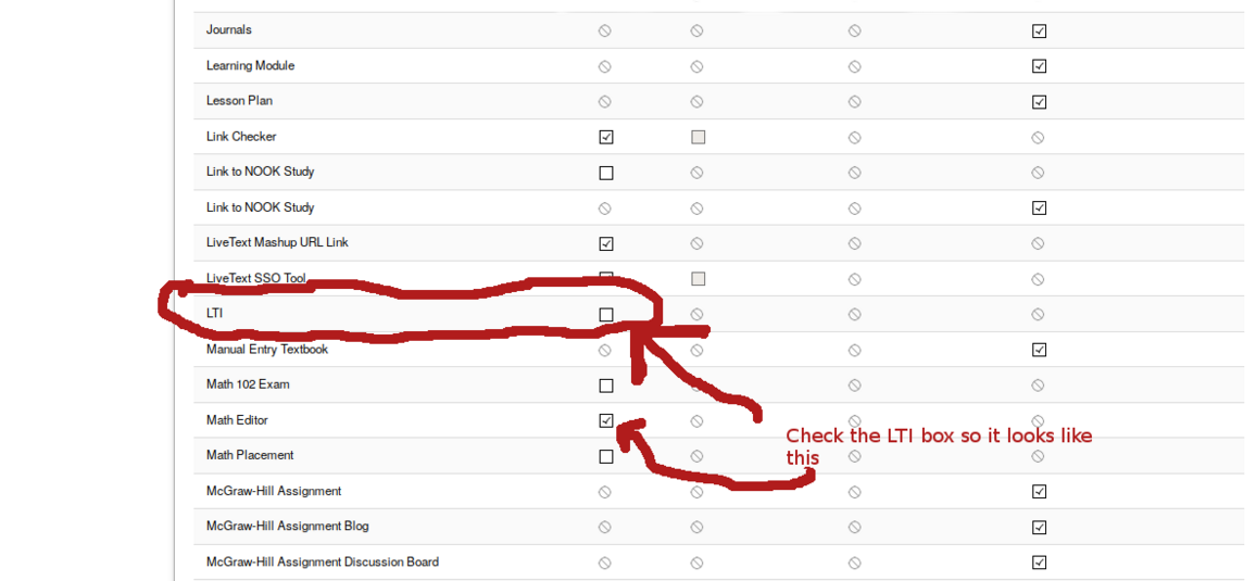 Enable LTI in Blackboard | NDSU Mathematics | NDSU