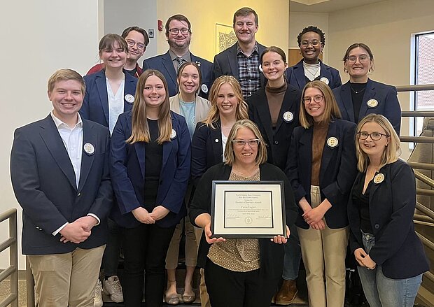 Engler earns Blue Key service award | NDSU News | NDSU