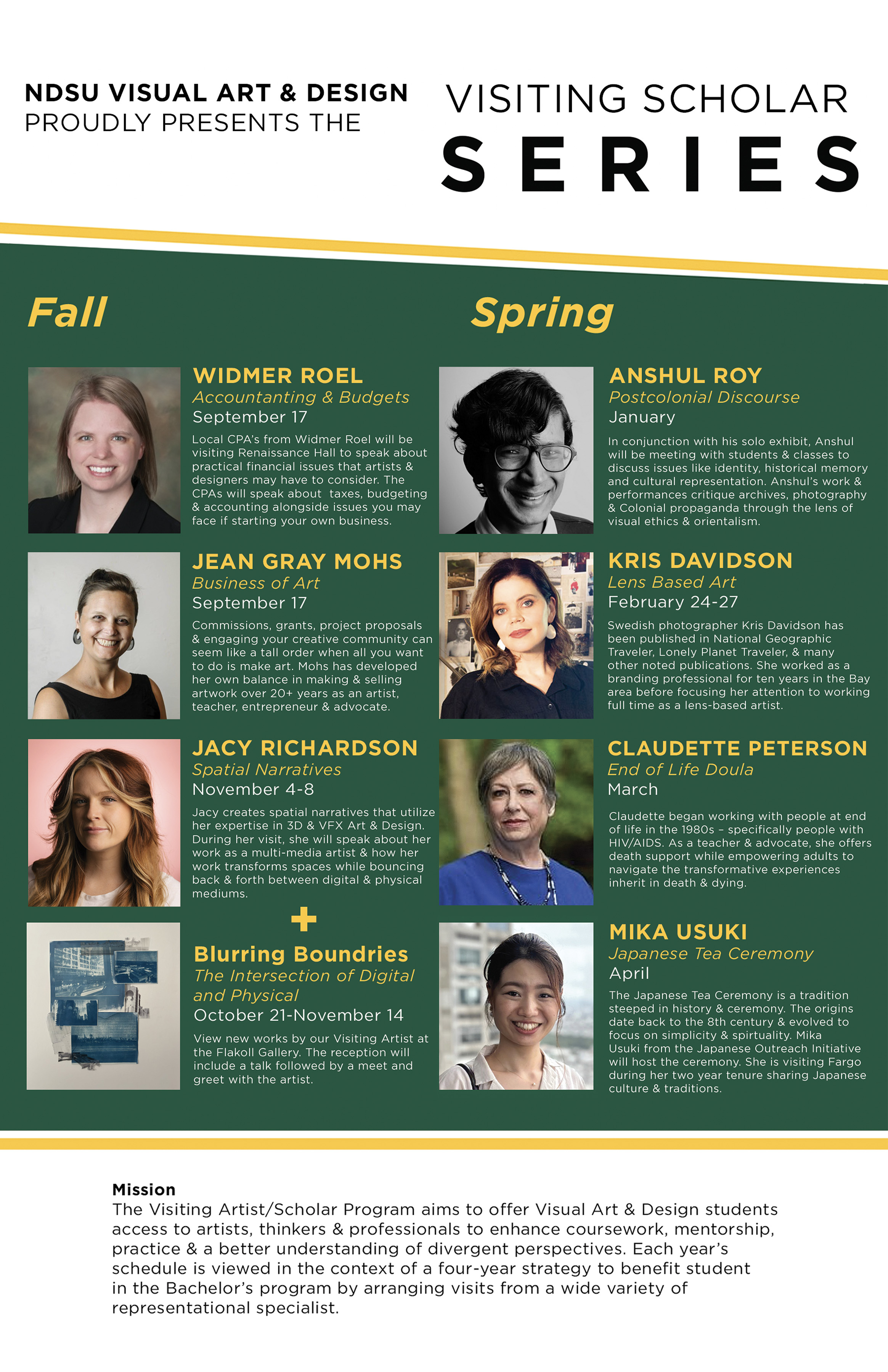 Visiting Artists | Memorial Union | NDSU