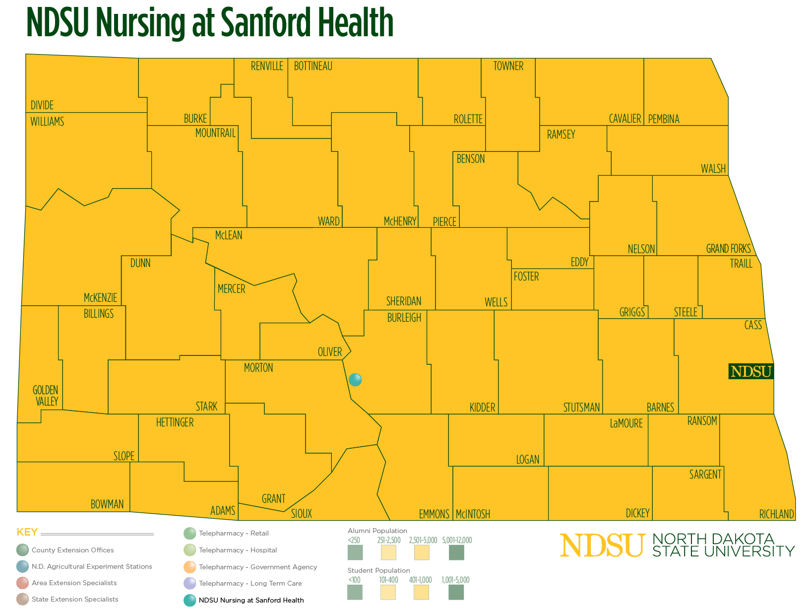 The Reach of NDSU | Office of the President | NDSU