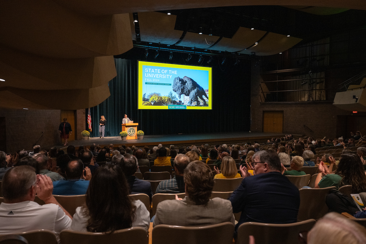 NDSU President Cook outlines future of possibility during State of the ...