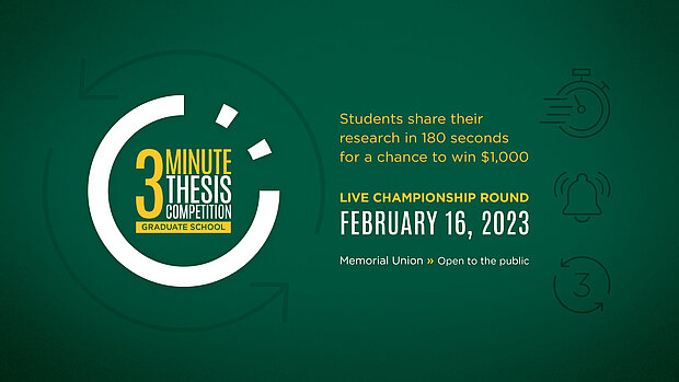 Three Minute Thesis competitors advance to finals