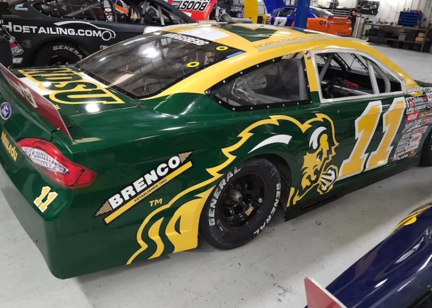 NDSU engineering student to showcase Bison race car on campus
