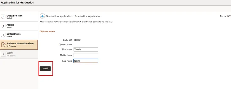 Apply for Graduation
